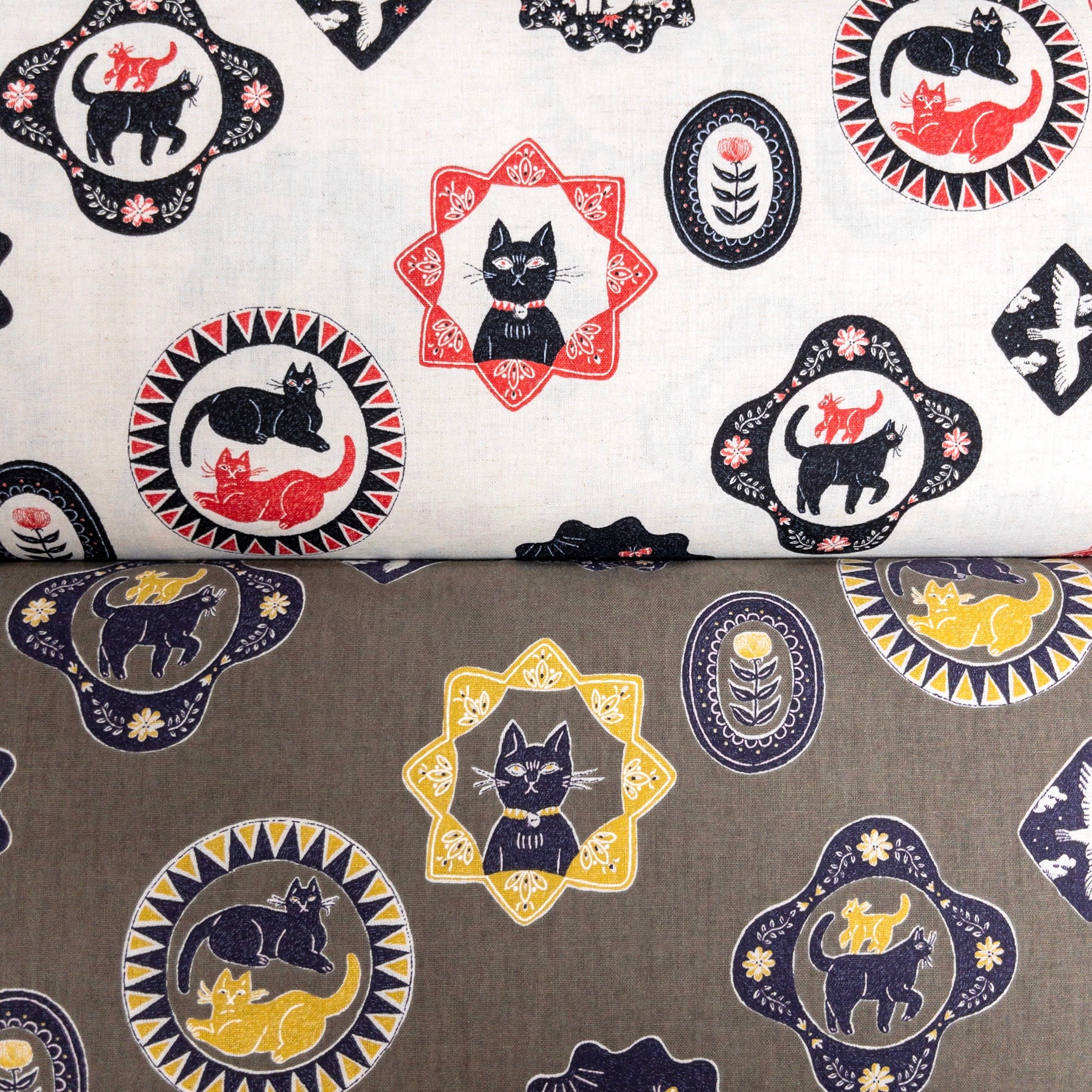 Sanae Sugimoto | Cat Days | cotton linen 棉麻 – K•T Fabric Hong Kong